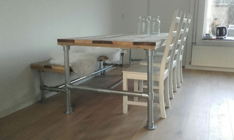 Industrial (Ess-)Tisch | DIY Rohrmöbel selber bauen | MODUWORX